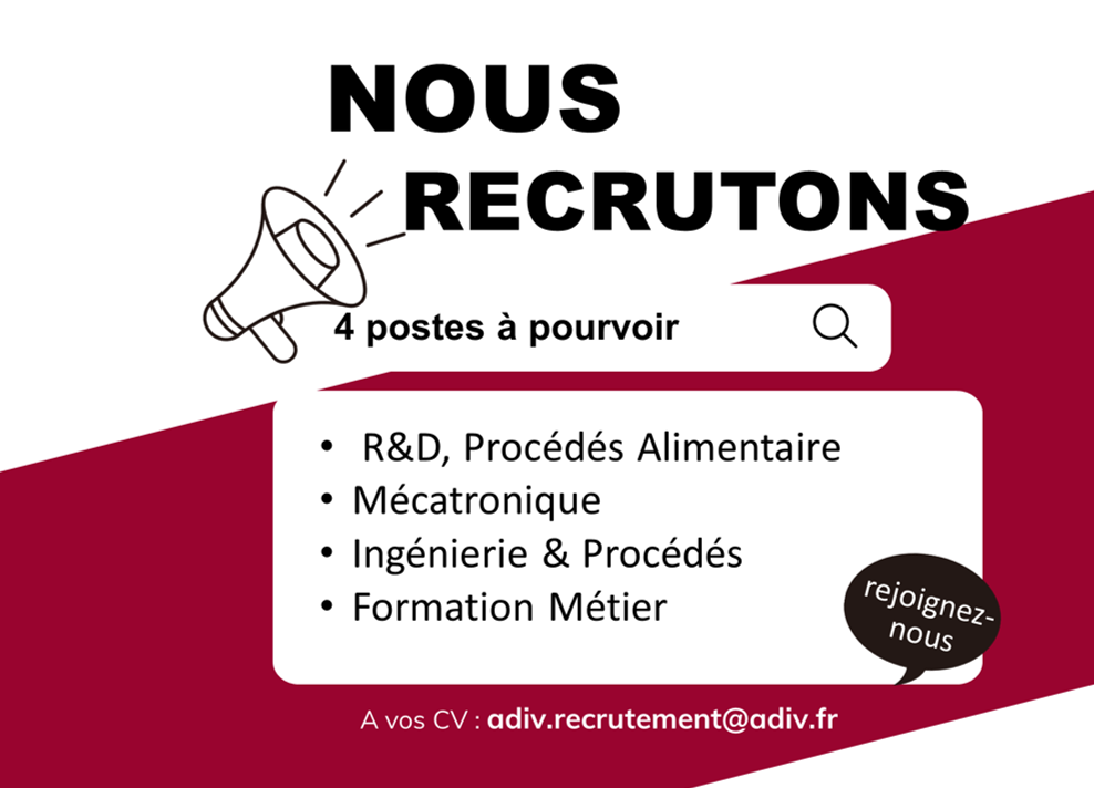 Nous recrutons ! | ADIV